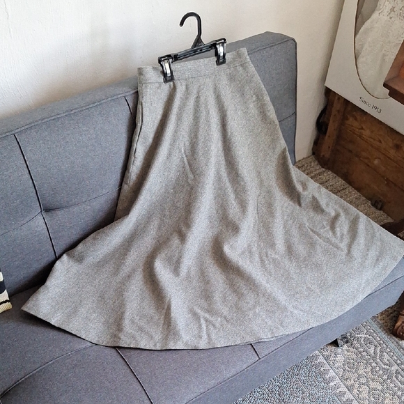 Panther | Skirts | Vintage 6s70s Wool Gray Womens Skirt | Poshmark